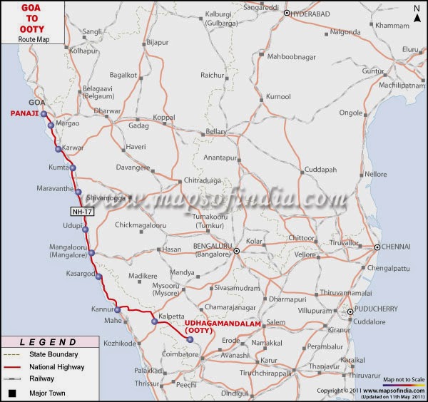 Tamilnadu Tourism: Ooty - Maps