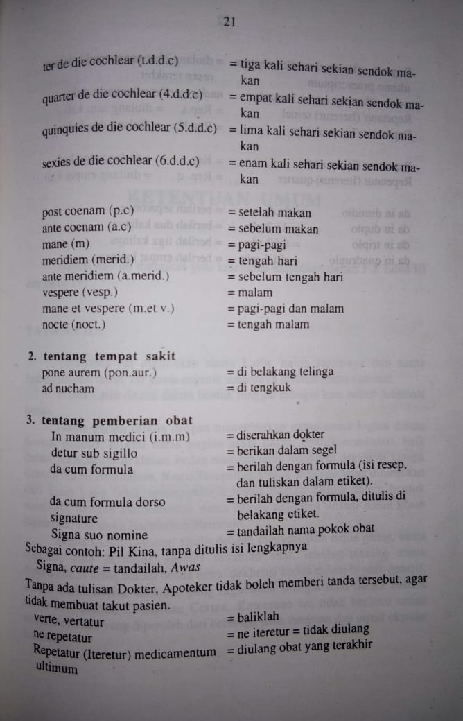 Apoteker Peduli: Singkatan Latin Resep Obat Terlengkap