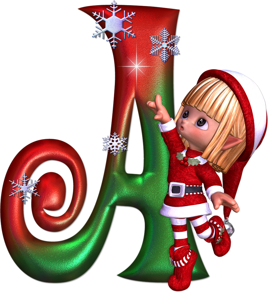 Abecedario con Elfos de Navidad. Alphabet with Christmas Elf. - Oh my ...