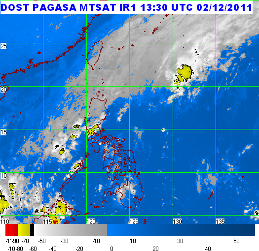 Weather Forecast Philippines Today - 12.02.11 PM