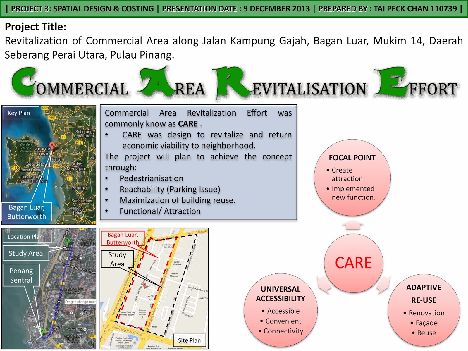 Urban & Regional Planning: Project 3: Spatial Design and Costing