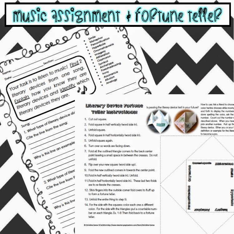 I go by "Miss": Literary Device Bundle Pack on TpT