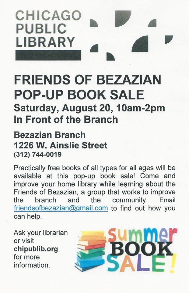 Uptown Update: Pop-Up Book Sale At Bezazian Branch Library On Saturday