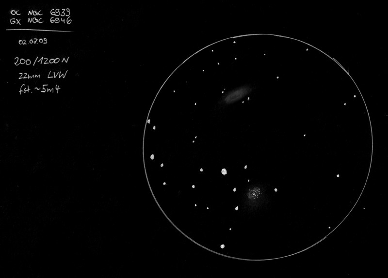 Taunus-Astronomie: Zeichnungen - Galaxien