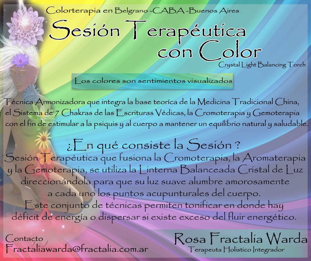 Rosa Fractalia Warda : Sesión de Color Terapia
