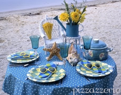 Beach Dinnerware Sets & Table Decor Accessories