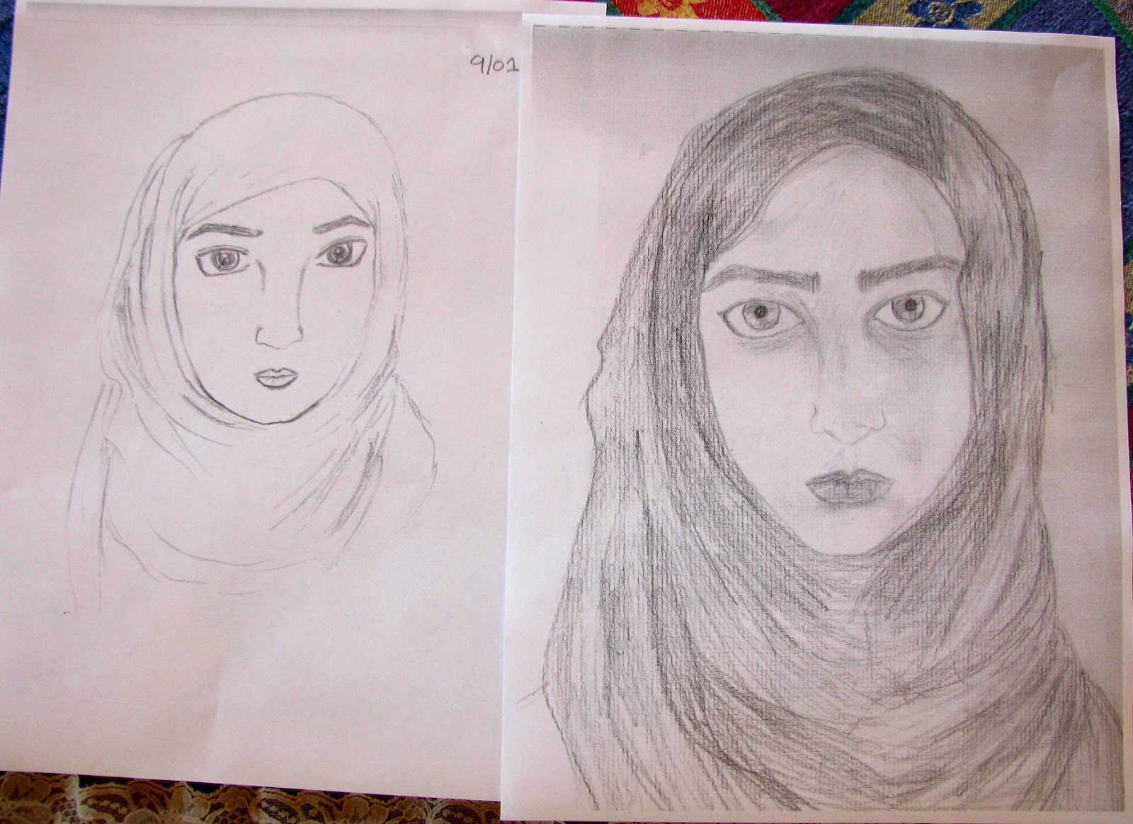 Drawing with Mrs. K: Before and After