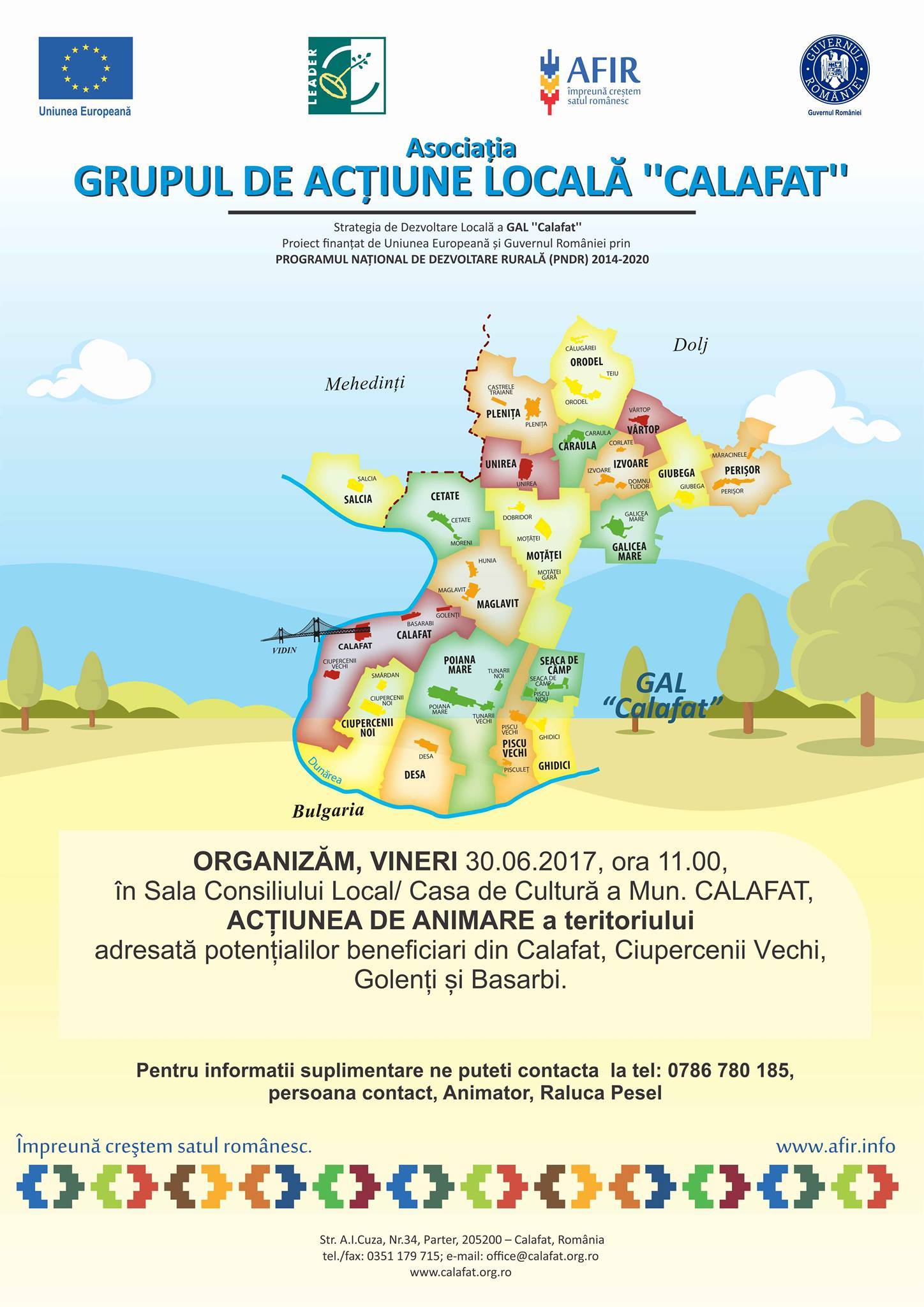 Grupul de Acțiune Locală Calafat organizează o acțiune de animare a ...