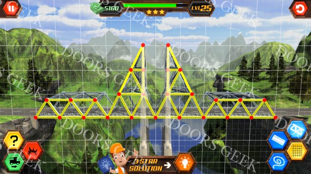 Bridge Construction Simulator [Medium] Level 25 ~ Doors Geek