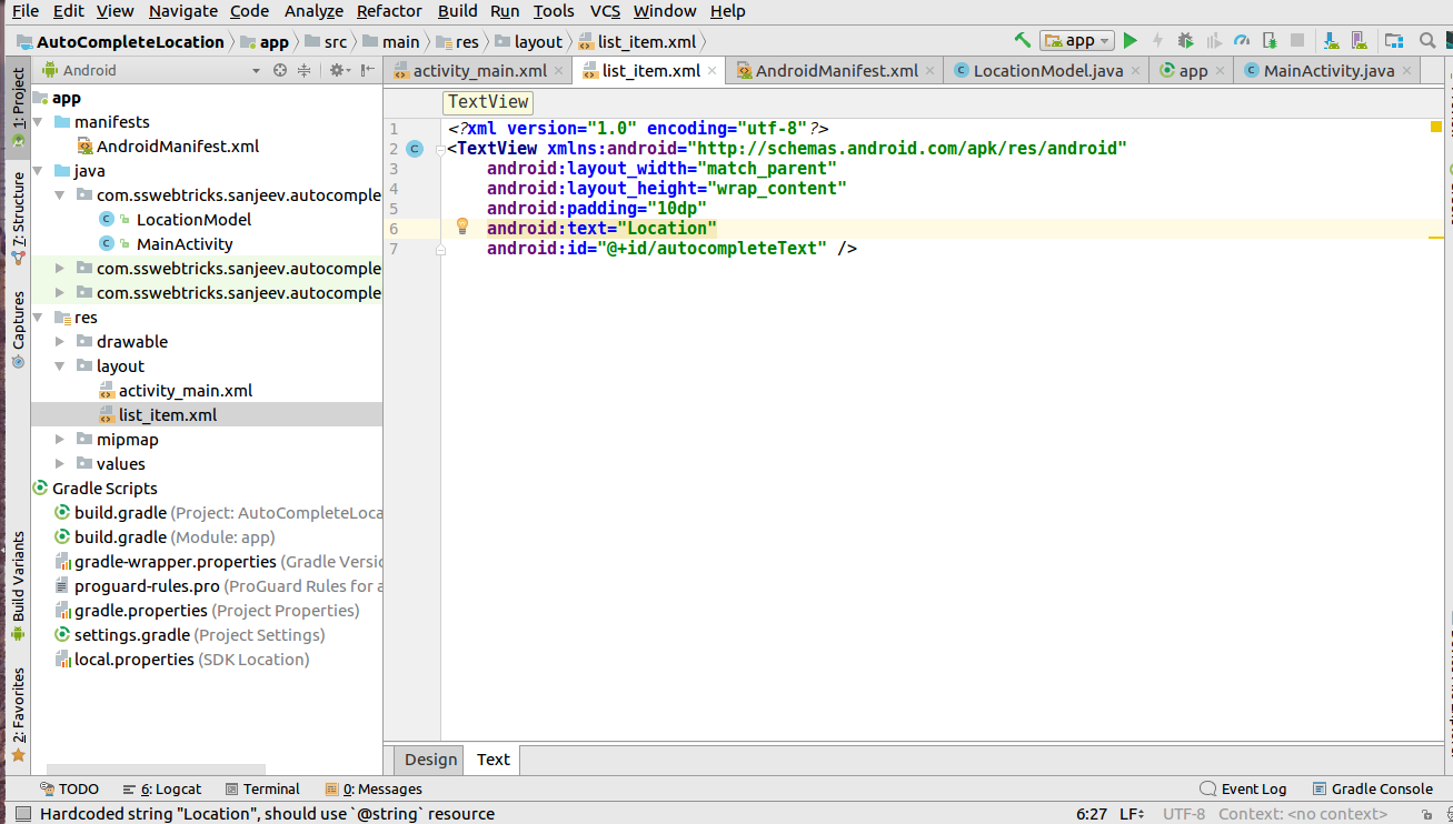Android Autocomplete Location Search - Supercoders | Web Development and Design | Tutorial for ...