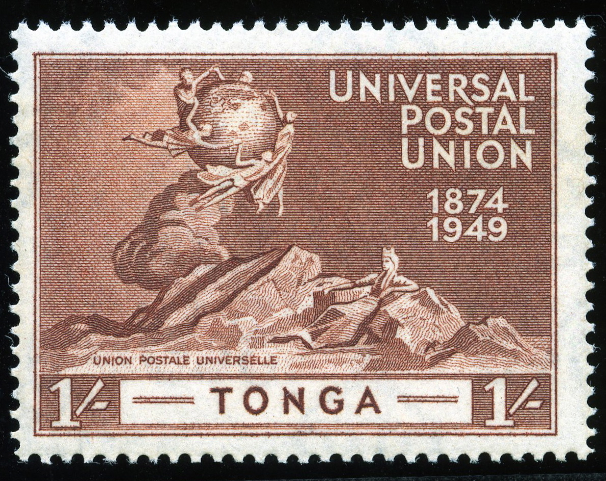 King George VI Postage Stamps: Tonga 1949 (10 Oct) 75th Anniv of U.P.U ...
