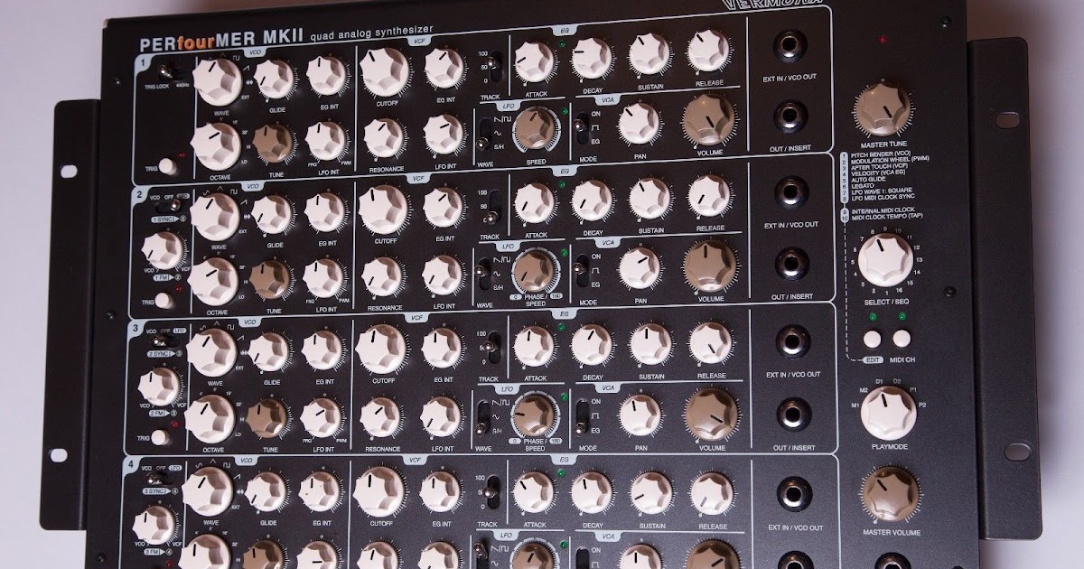 MATRIXSYNTH: Vermona PERfourMER MKII w/ CV/Gate and Wood Side Panels