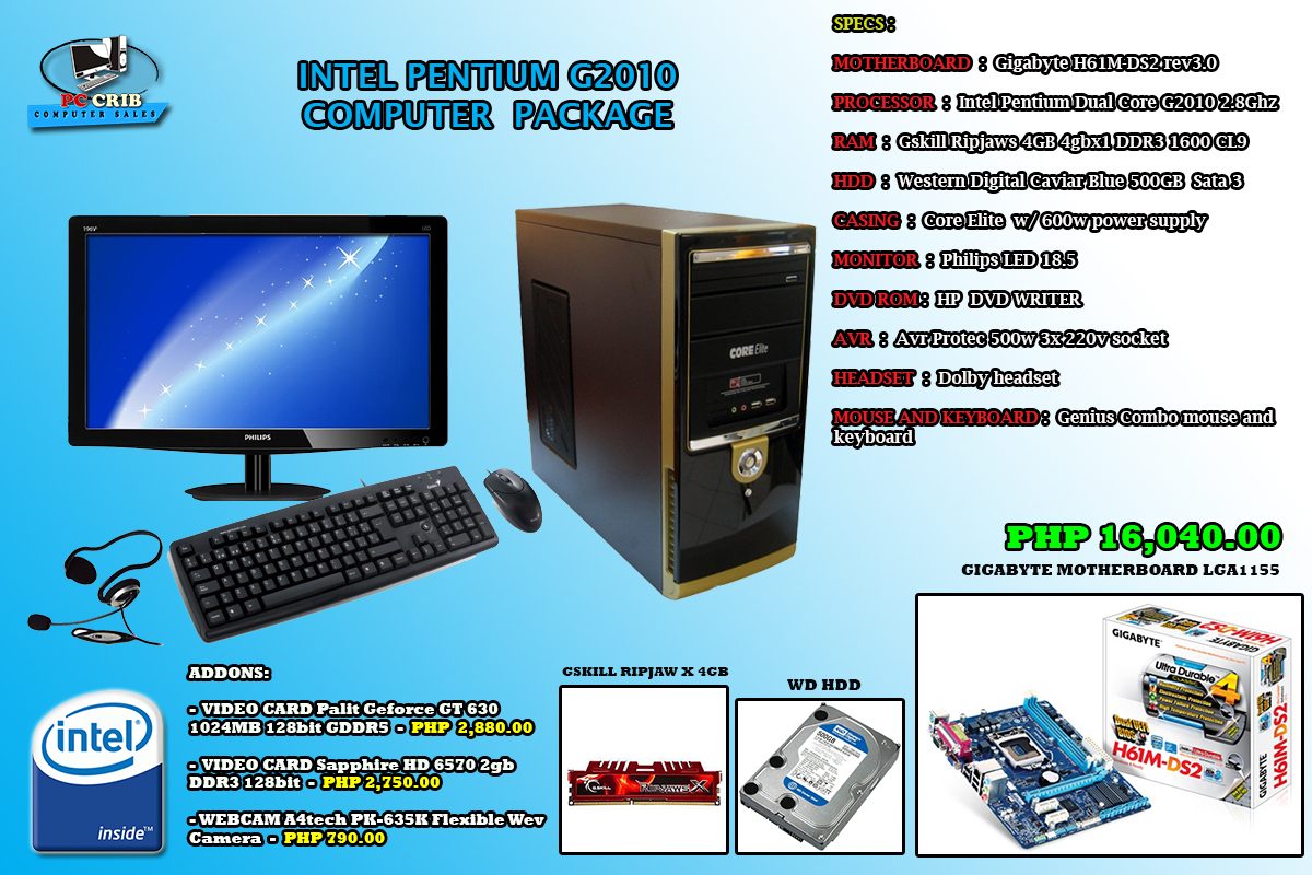 INTEL COMPUTER PACKAGE