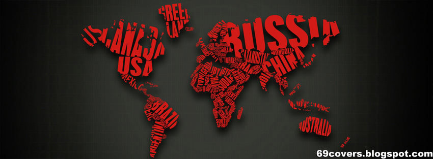 Timelinecovers: World Map Facebook Covers