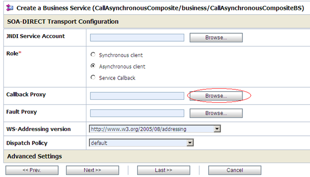 Osb 11g Call Asynchronous Soa Service From Osb Using Soa Direct Protocol Oracle Fusion