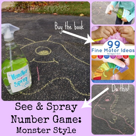 99 Fine Motor Ideas: See and Spray Game | School Time Snippets