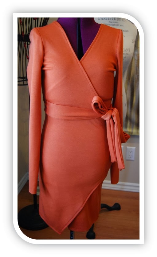 The Sewing Diet: Faux Wrap Dress