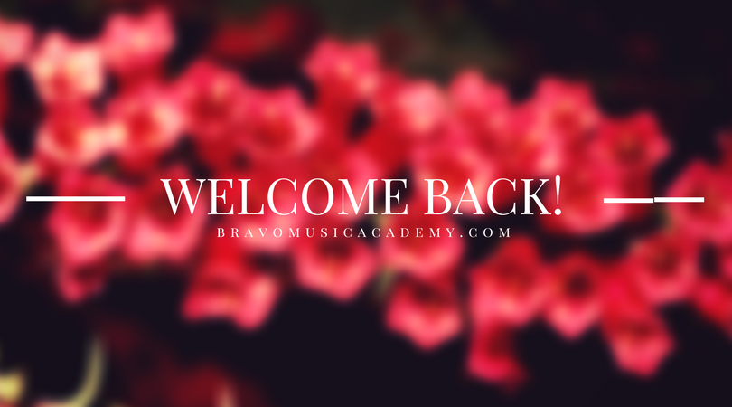 Welcome Back!