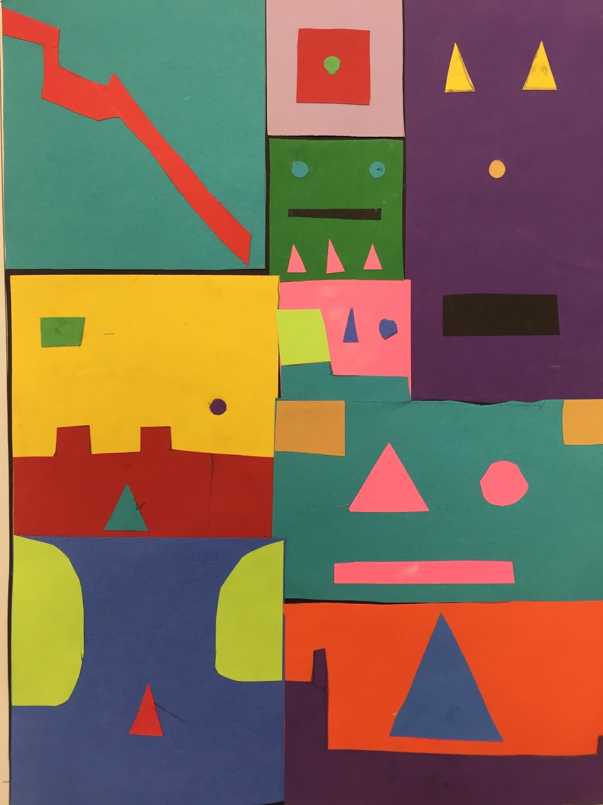 Thomas Elementary Art: 2nd Grade Secret Code Collage