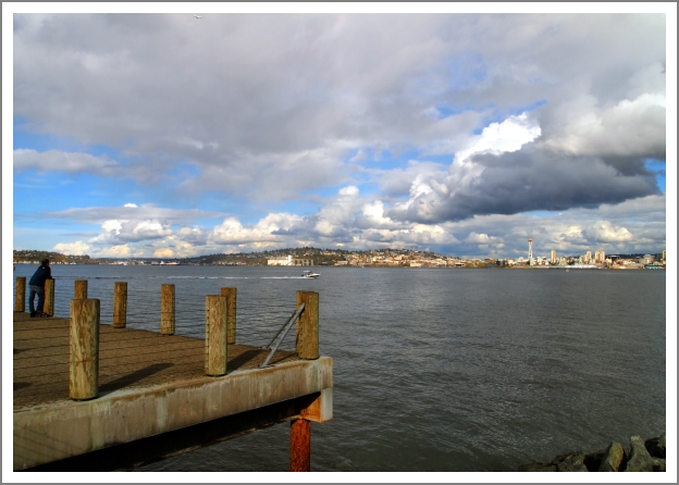 Today I...: Post #304: alki beach park and west seattle bridge