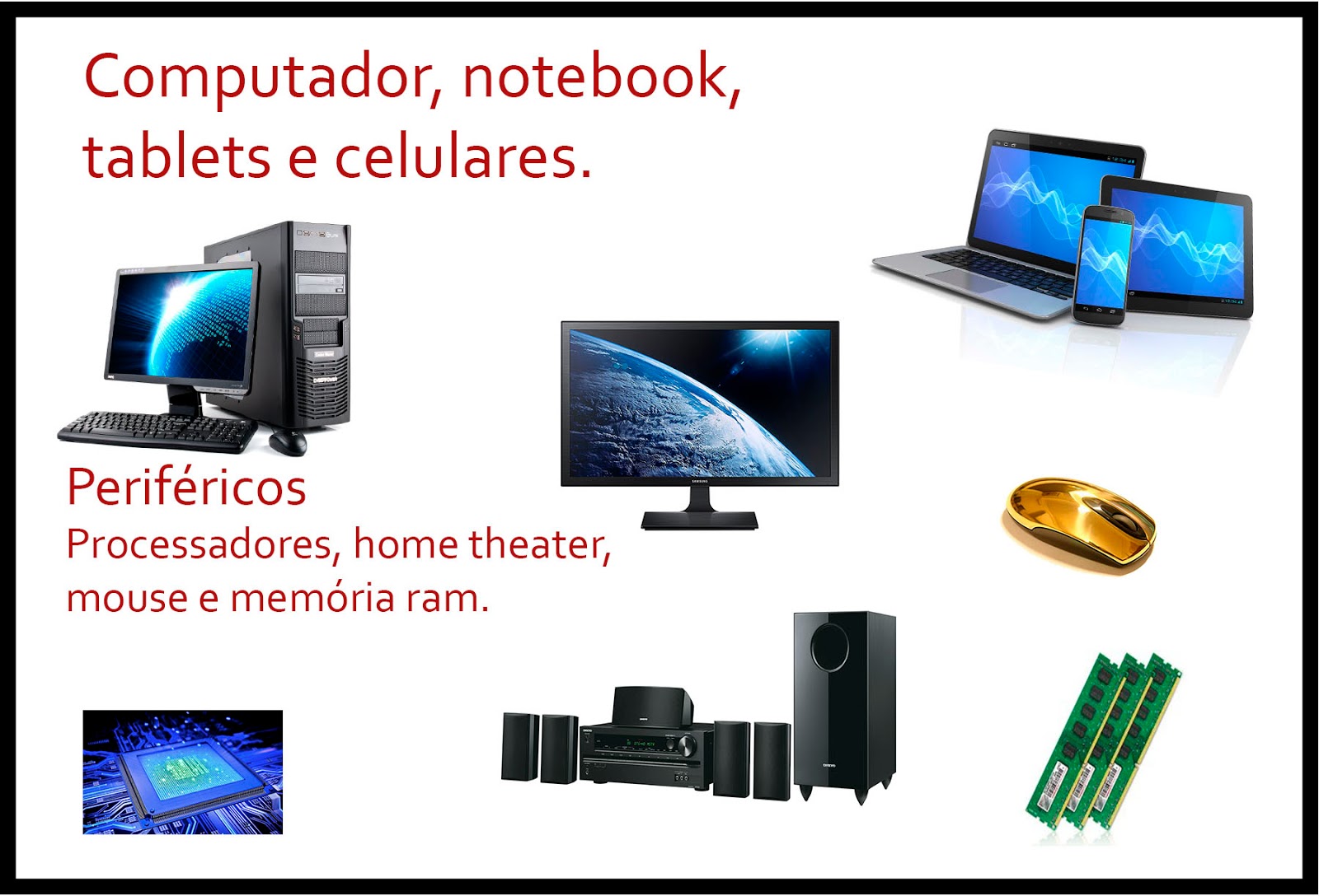 Venda de computadores, tablets e acessórios