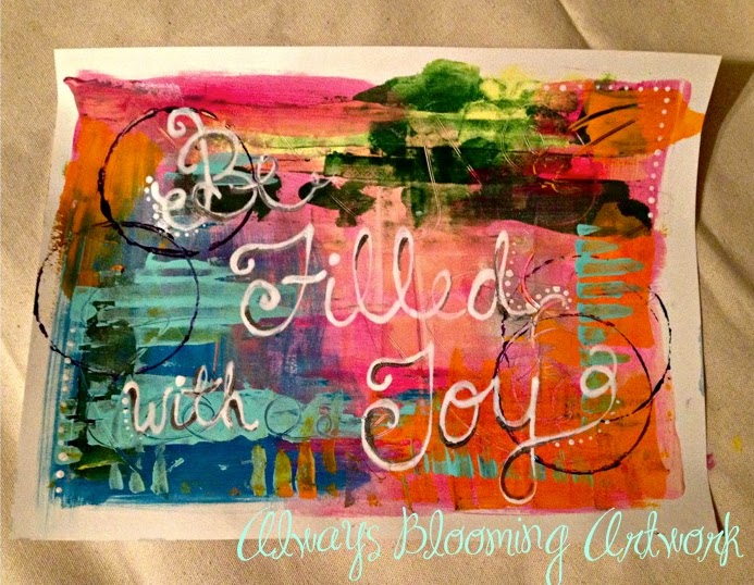 "bee" always blooming: the artwork of bethany joy: calligraphy paintings