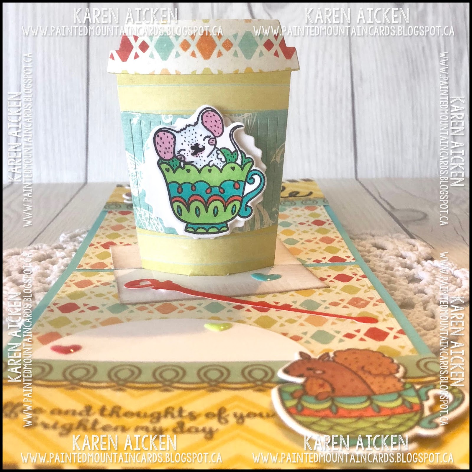 Painted Mountain Cards: Coffee Lovers Blog Hop Card #3 (Coffee Cup Pop ...
