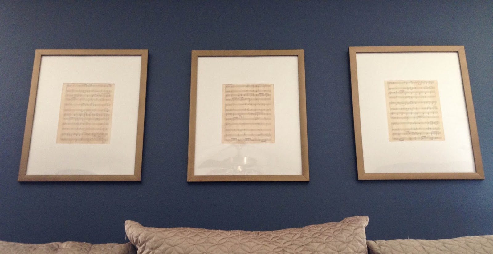 bread for the eater: {DIY} framed music sheets