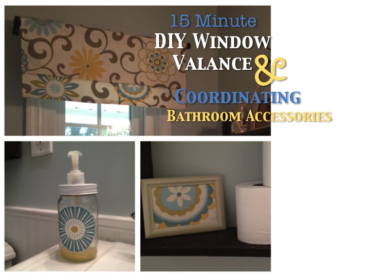 Two It Yourself: 15 Minute Window Valance (and DIY coordinating ...