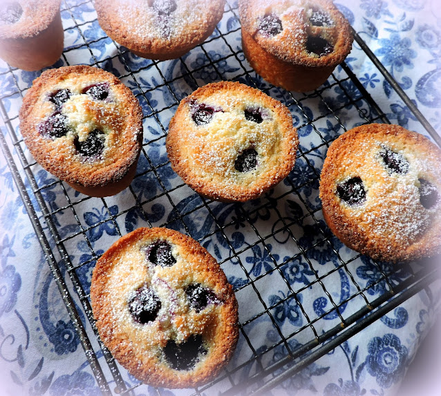 Blueberry, Lime & Coconut Friands | The English Kitchen