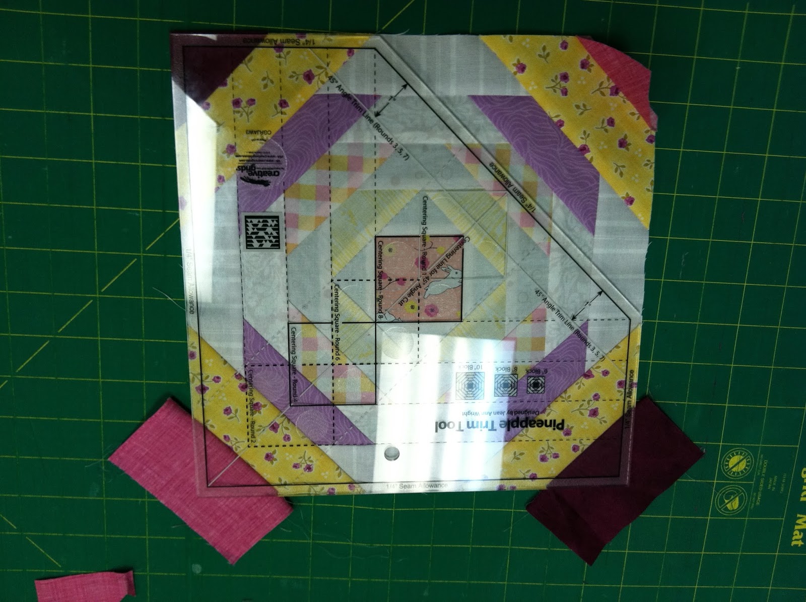 Quilt Basket Blog: Pineapple Trim Ruler!