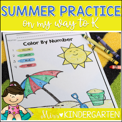 Fun Summer Practice for Kindergarten - Miss Kindergarten