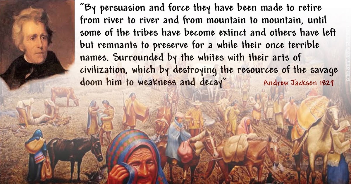 State of the Union History: 1829 Andrew Jackson - Trail of Tears