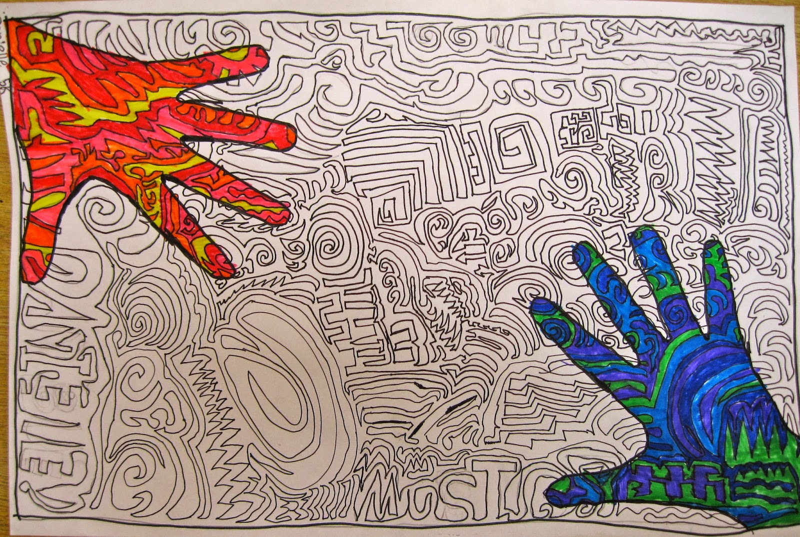 The Art Room: The Longest Line 5th grade