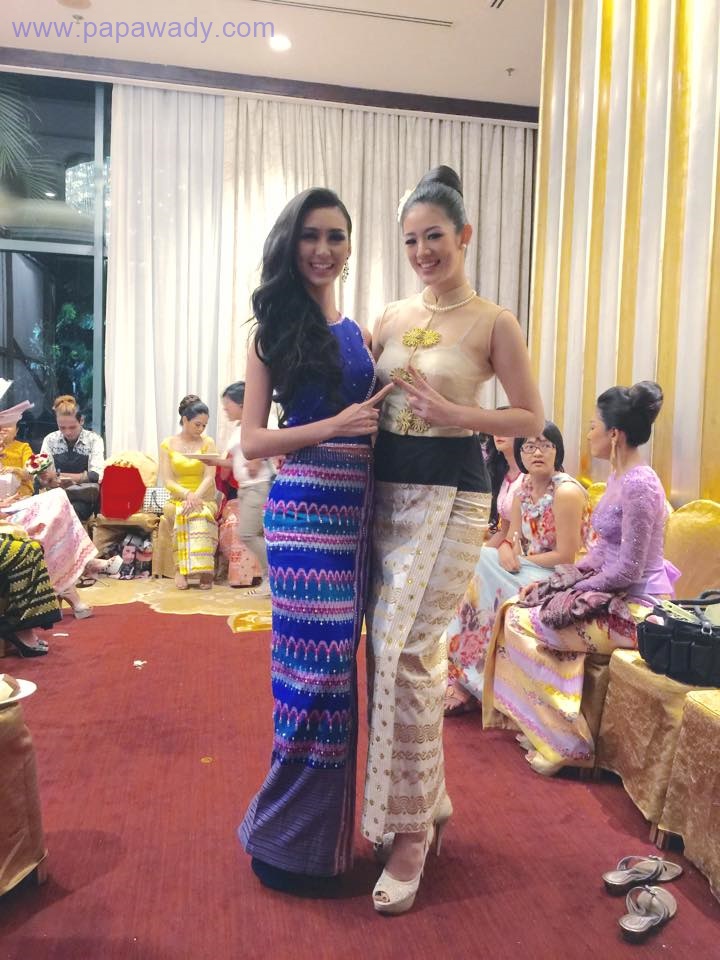 Exclusive : Khin Wai Phyo Han Behind The Scenes Pictures at Nan Myo Thu Silk Shop Fashion Show ...