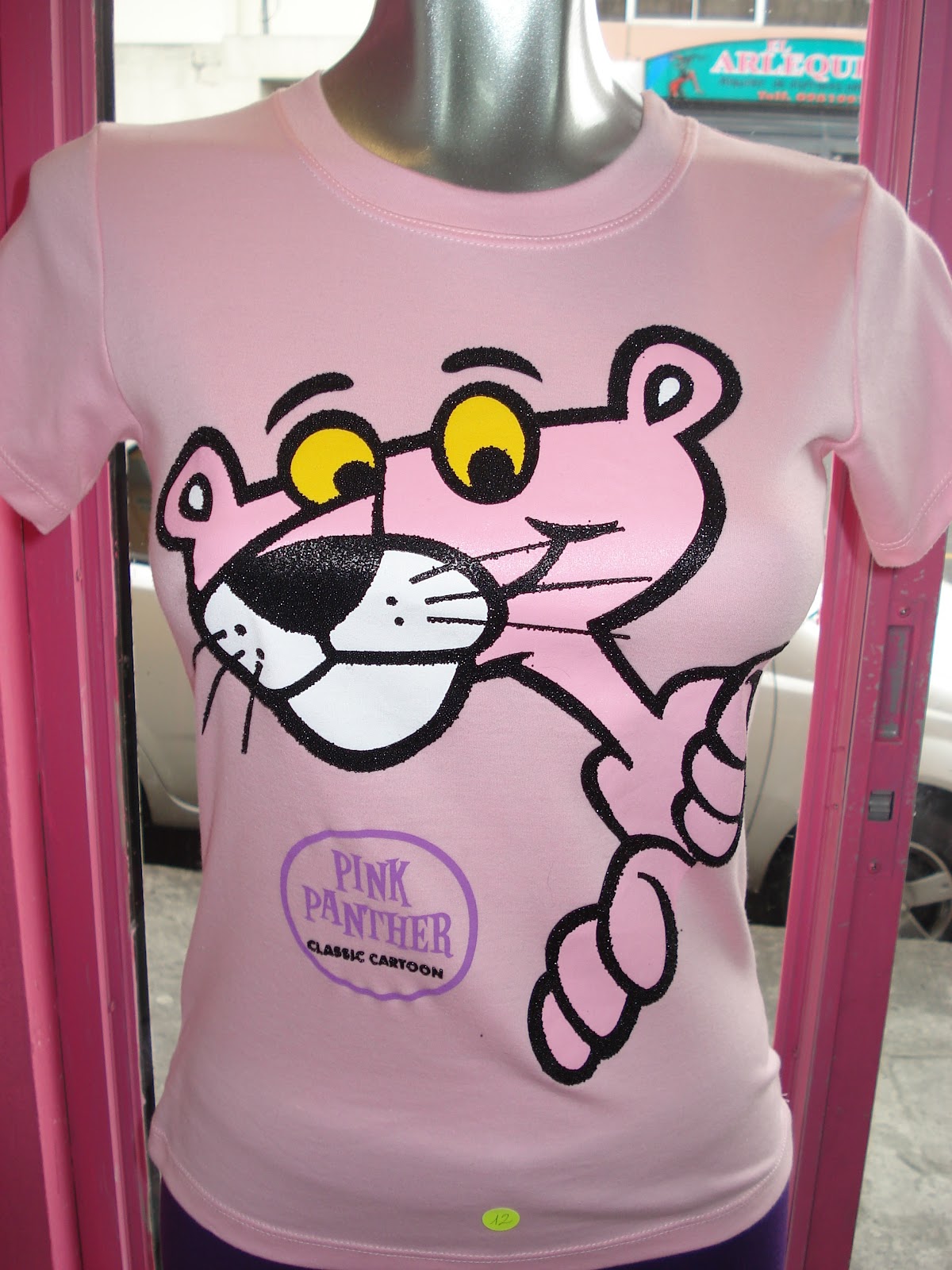 ROPA Y ACCESORIOS DESING: BLUSA PANTERA ROSA 12$