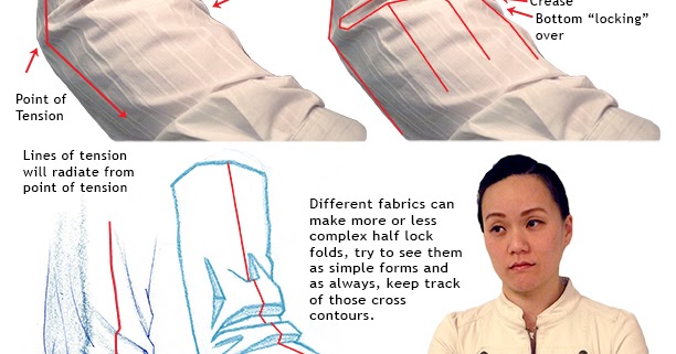 Drawsh: Fabric: Half Lock Folds