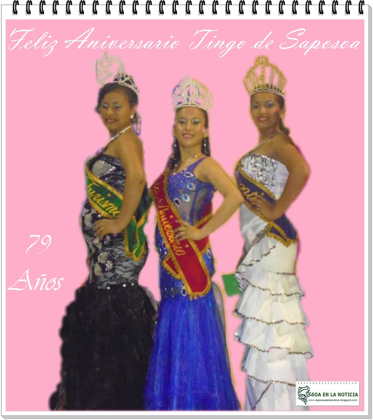 .: Distrito de Tingo de Saposoa se apresta a celebrar su 79 Aniversario