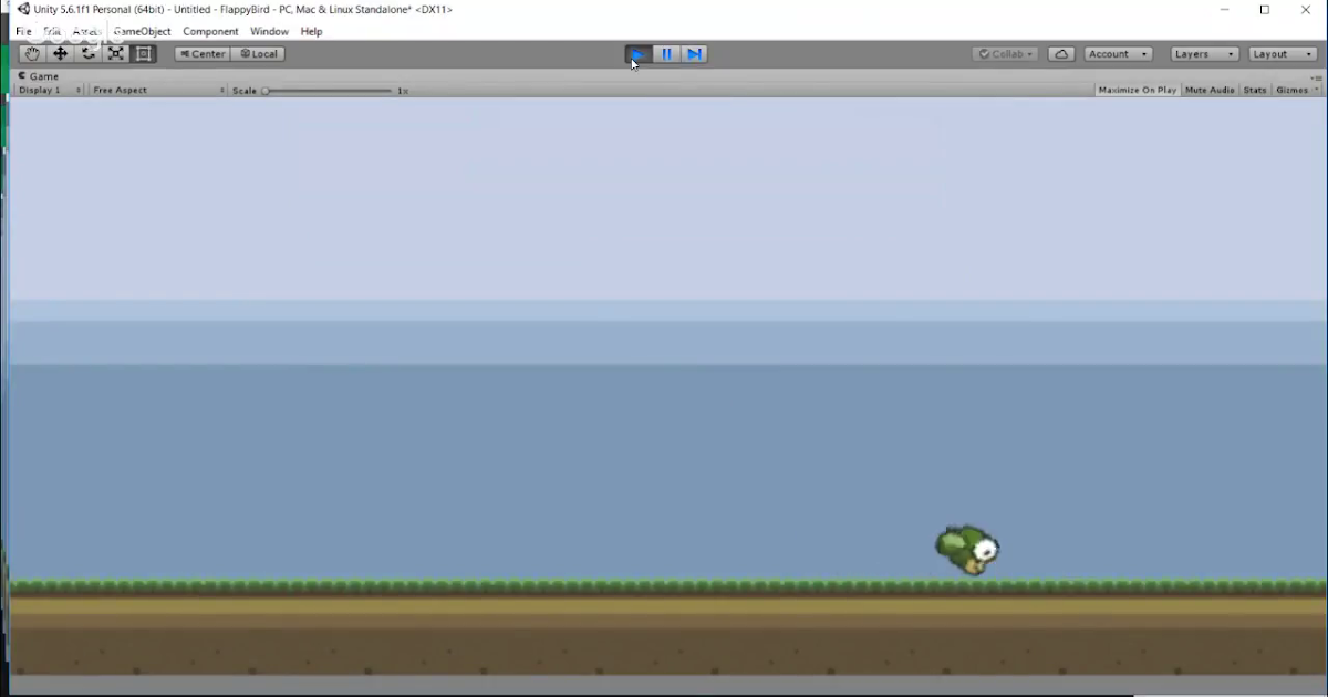 002 - 2D Flappy Bird game with Unity