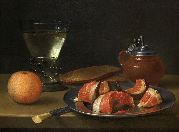 Jacob Foppens van Es (1596-1666) - Still Life with an orange, a glass ...