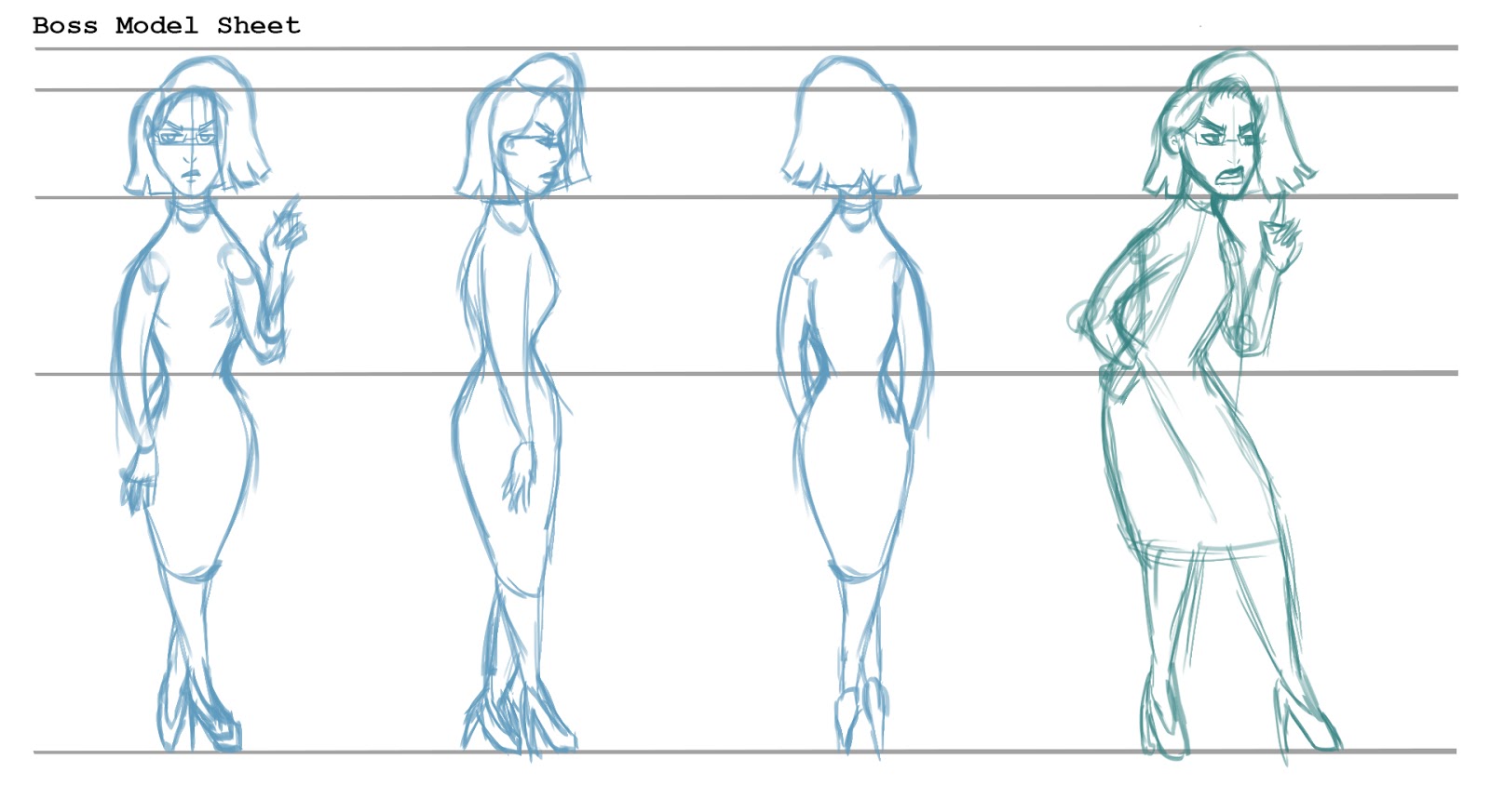Noah Greenhalgh Computer Animation Arts UCA : Boss Model Sheet WIP