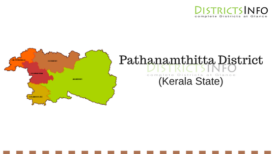 Pathanamthitta District With Talukas in Kerala State