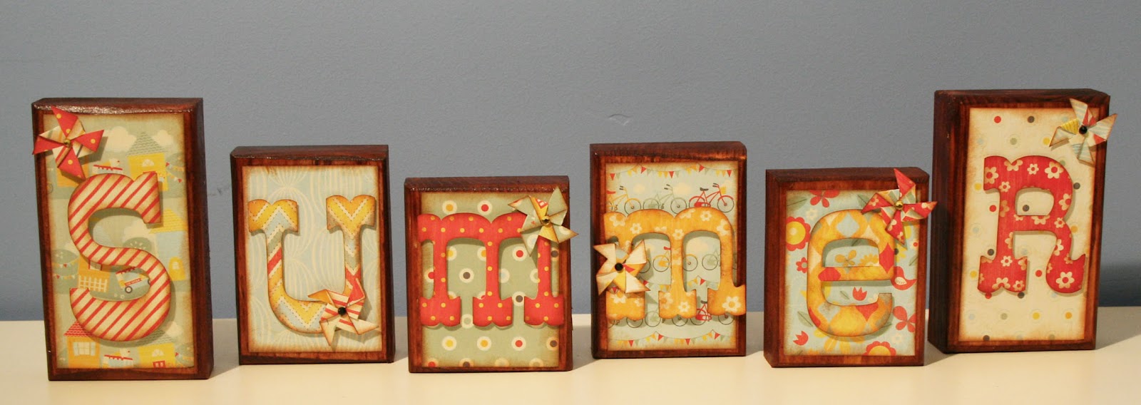 Oh My Crafts Blog: Summer Blocks