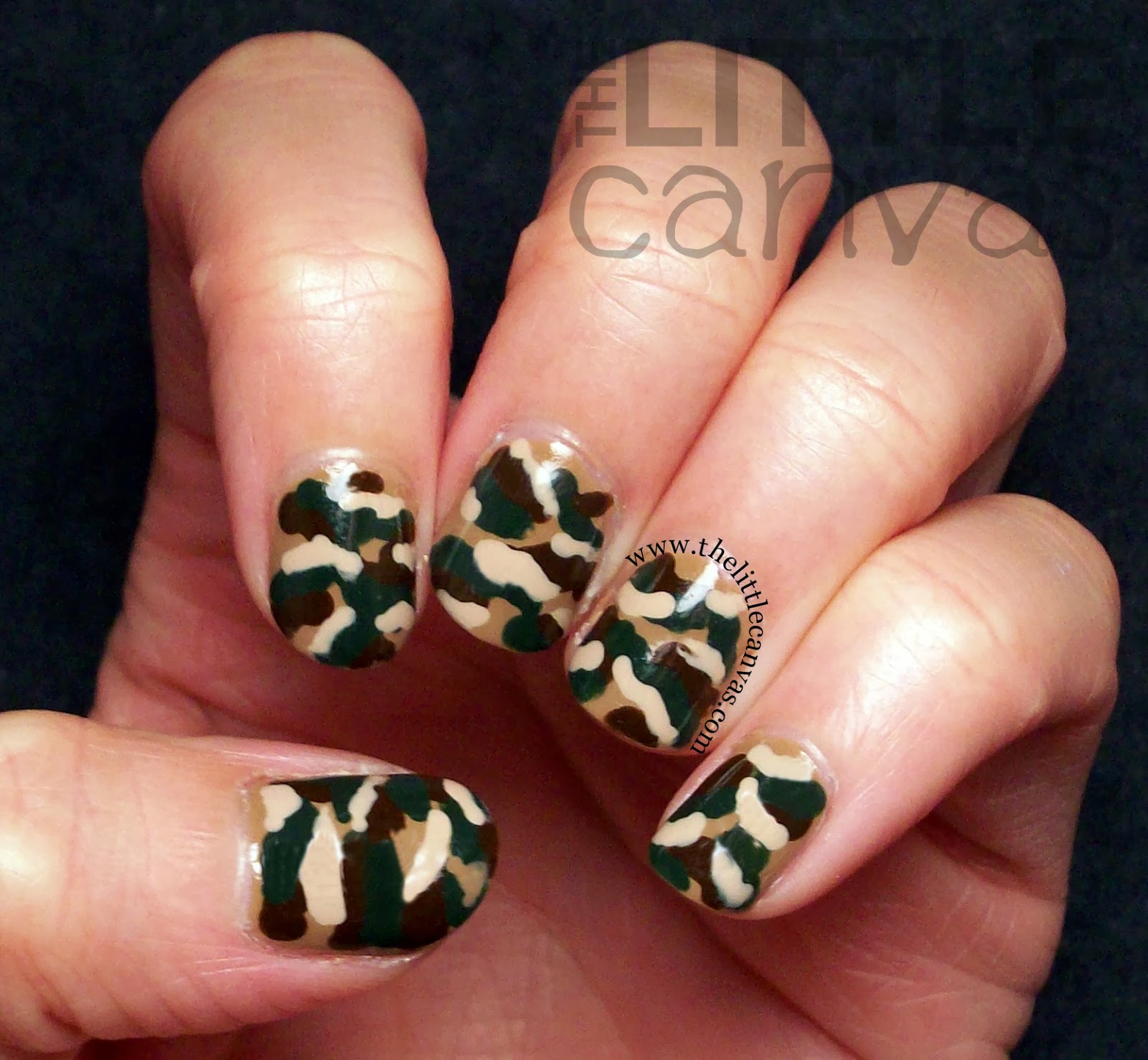 Zoya Camo Nail Art - The Little Canvas