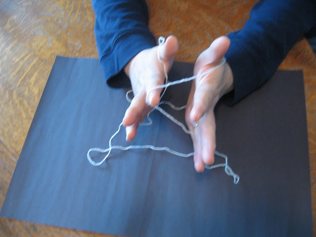 Almost Unschoolers: The Eiffel Tower String Trick - Step by Step