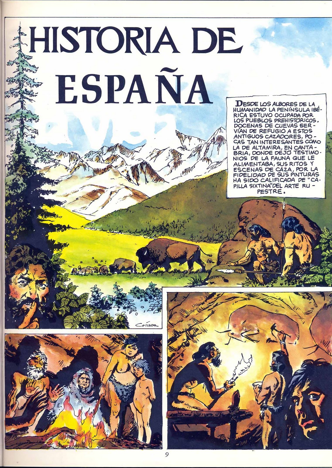 sociales y lengua: Comic historia de España , La prehistoria