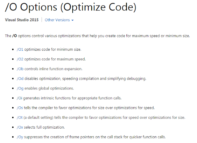 Martin's Coding Note: UEFI : BuildOptions (Compiler Options)