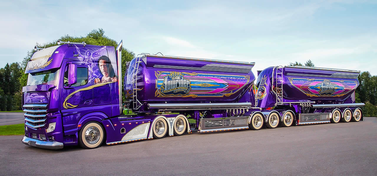 Just A Car Guy: a lowrider themed semi, that is a working truck for ...