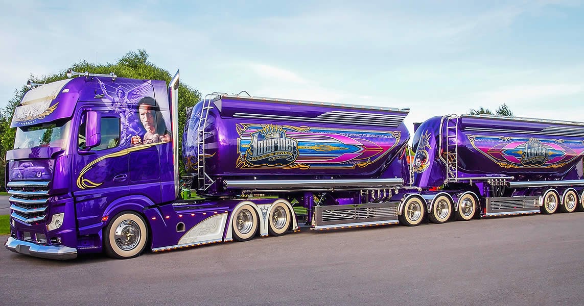 Just A Car Guy: a lowrider themed semi, that is a working truck for ...