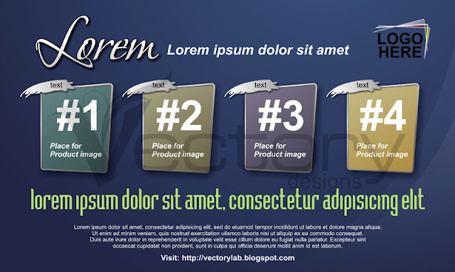 Blue Simple Elegant Poster Template | Vectorylab - Free Vector ...